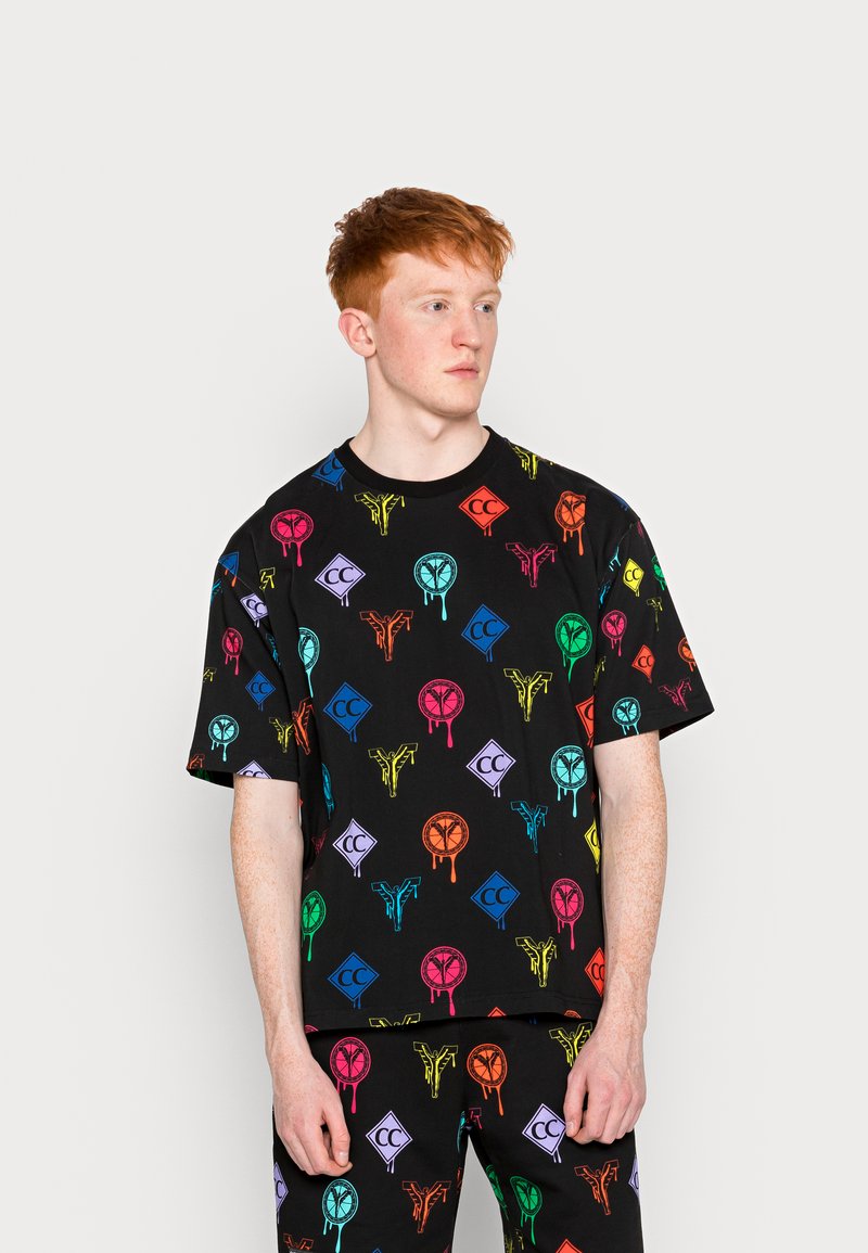 Carlo Colucci Print T-shirt - black - Zalando.ie
