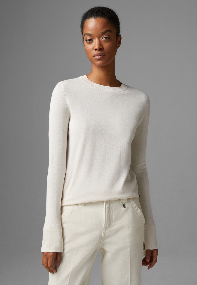 Bogner Striktrøje - off white/offwhite - Zalando.dk