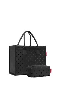 Reisenthel DAILY SHOPPER - Tote bag - glossy dots black/black - Zalando