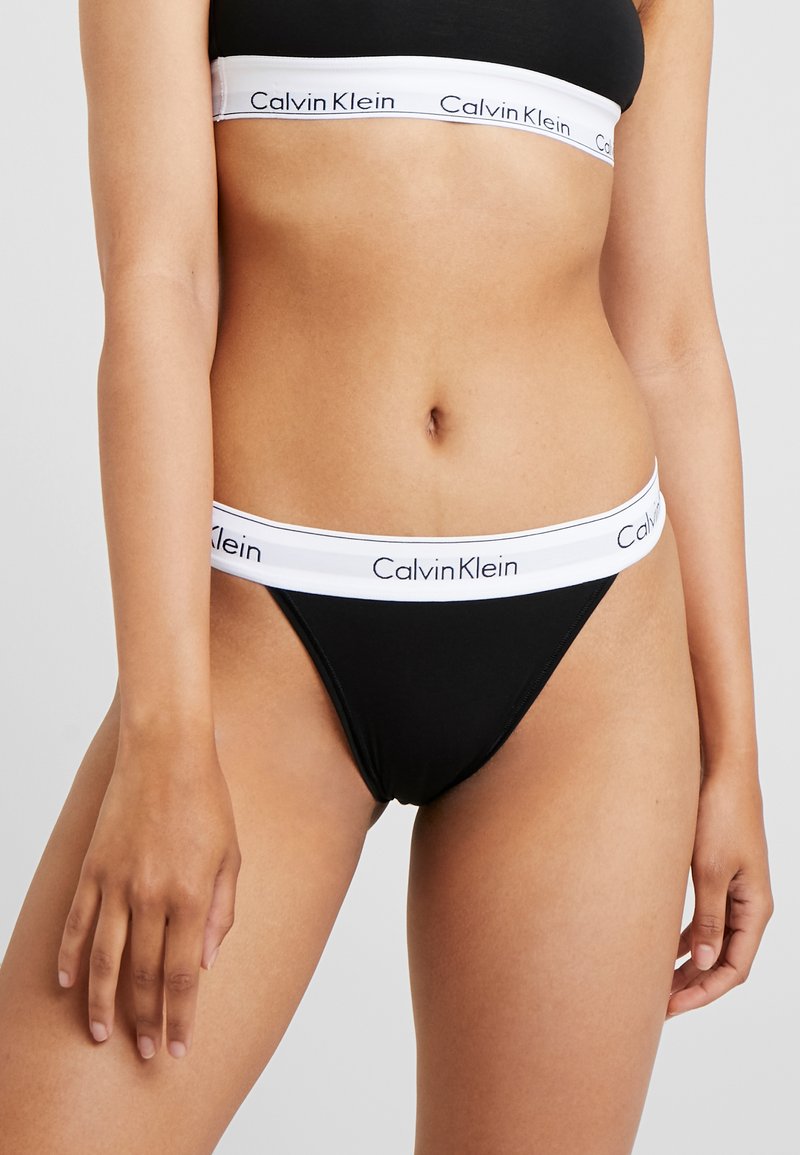 Calvin Klein Underwear Modern High Leg Tanga Aluspüksid Black Must