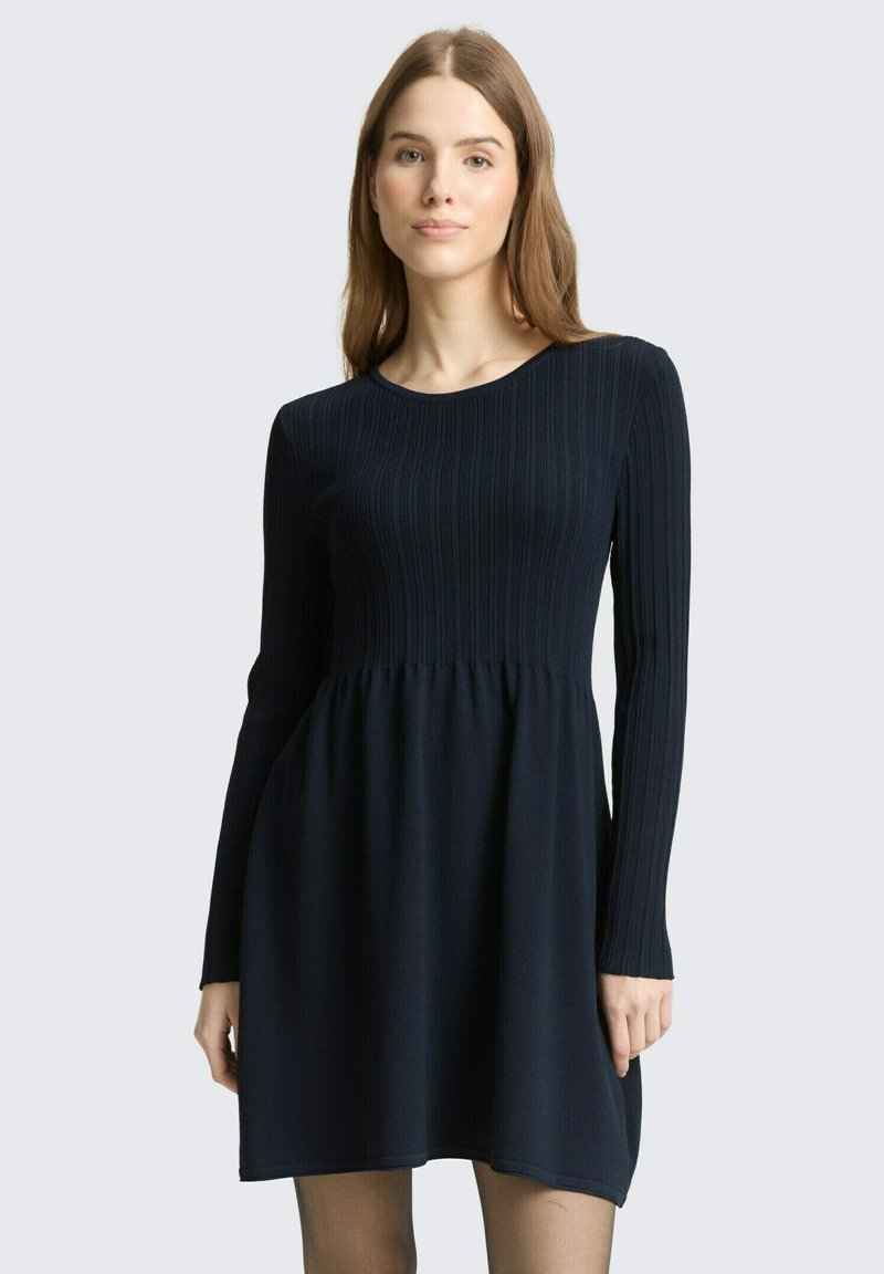 TOM TAILOR DENIM MINI MIT STRUKTUR - Jumper dress - sky captain blue ...