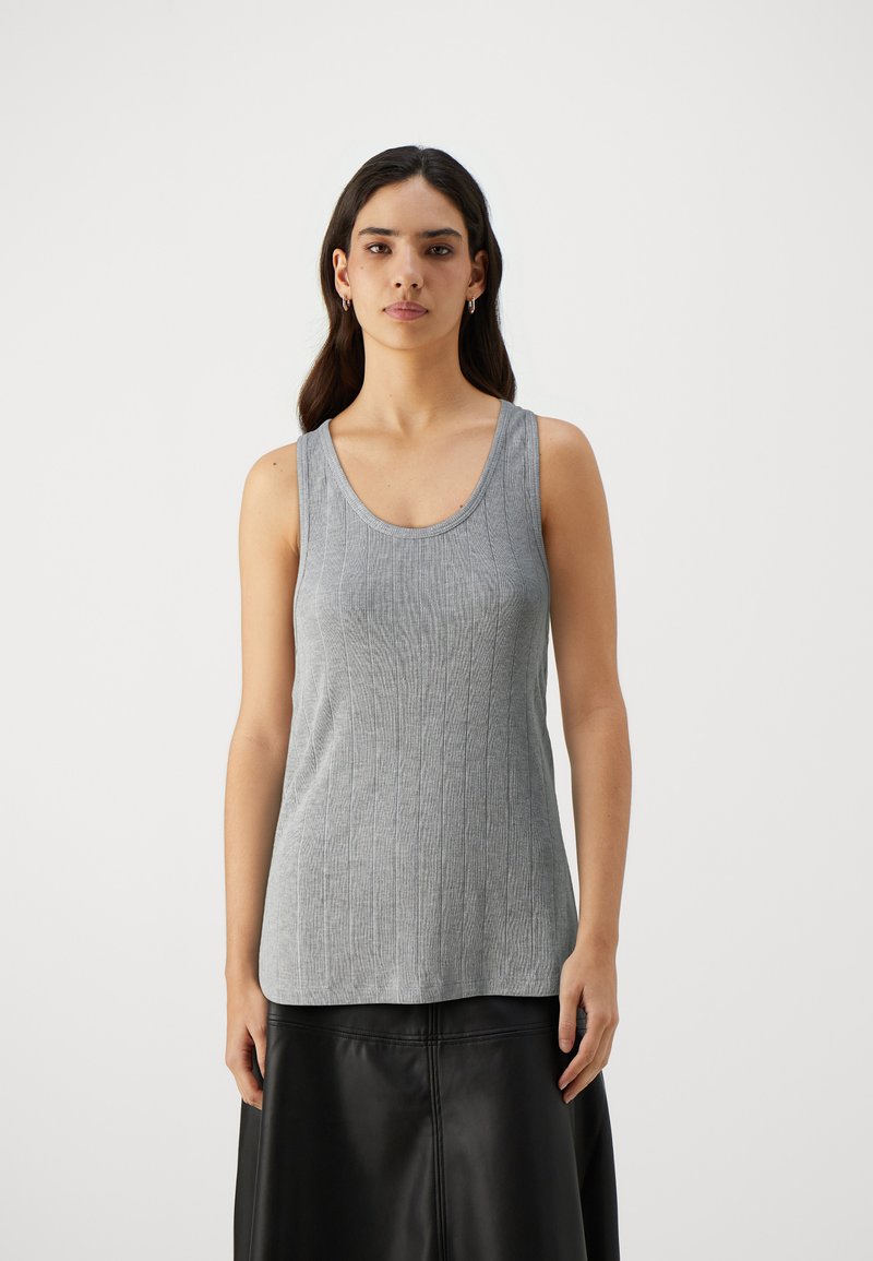 American Vintage Top - tornade/mottled grey - Zalando.ie
