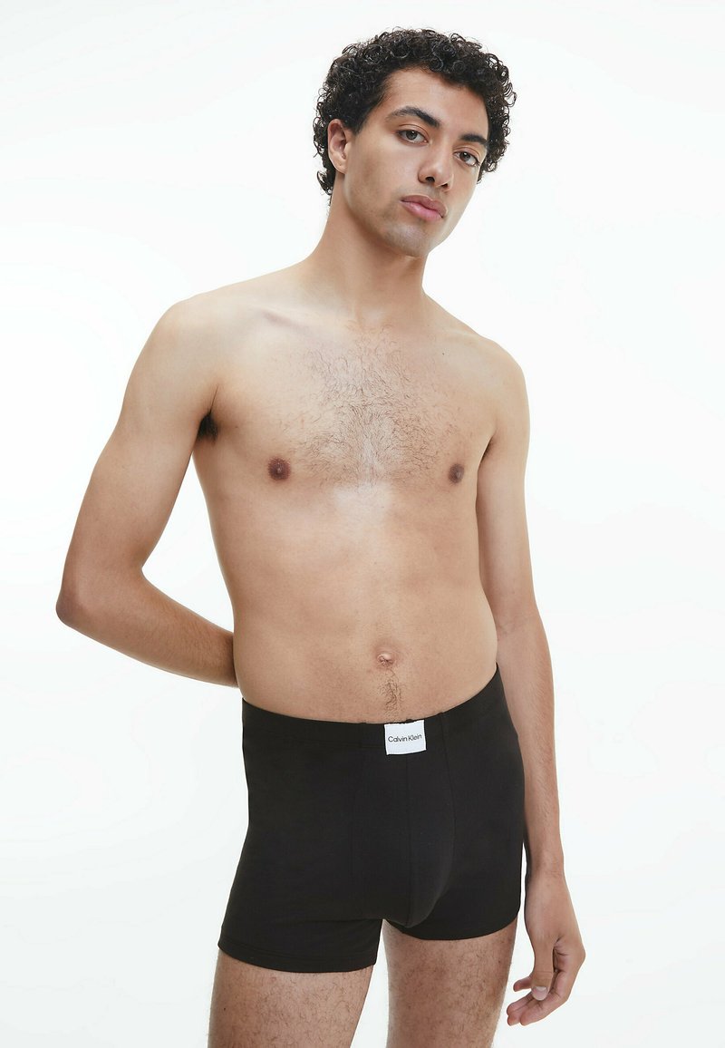 Calvin Klein Underwear 3 PACK TRUNKS - Pants - black/mottled black ...
