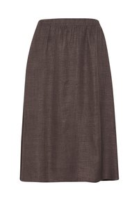 Kaffe Curve A-line skirt - java cc/dark brown - Zalando