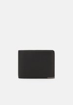 Calvin Klein MODERN PLAQUE TRIFOLD UNISEX - Portemonnee - black/zwart ...