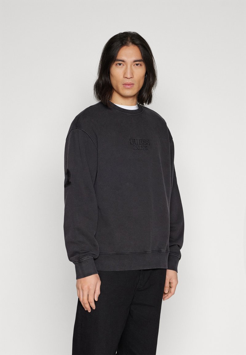 Guess FINCH VINTAGE - Sweater - jet black multi/zwart - Zalando.nl