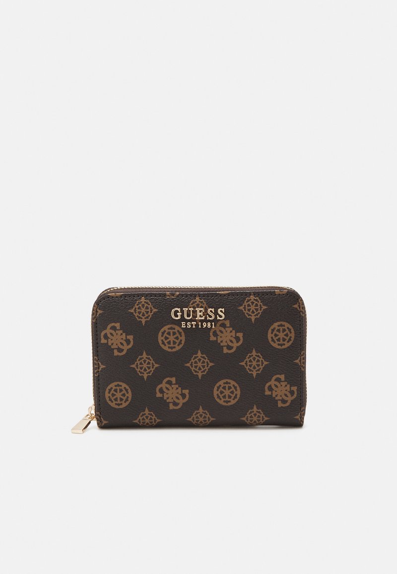 Guess LAUREL MEDIUM ZIP AROUND - Monedero - mocha logo/marrón - Zalando.es