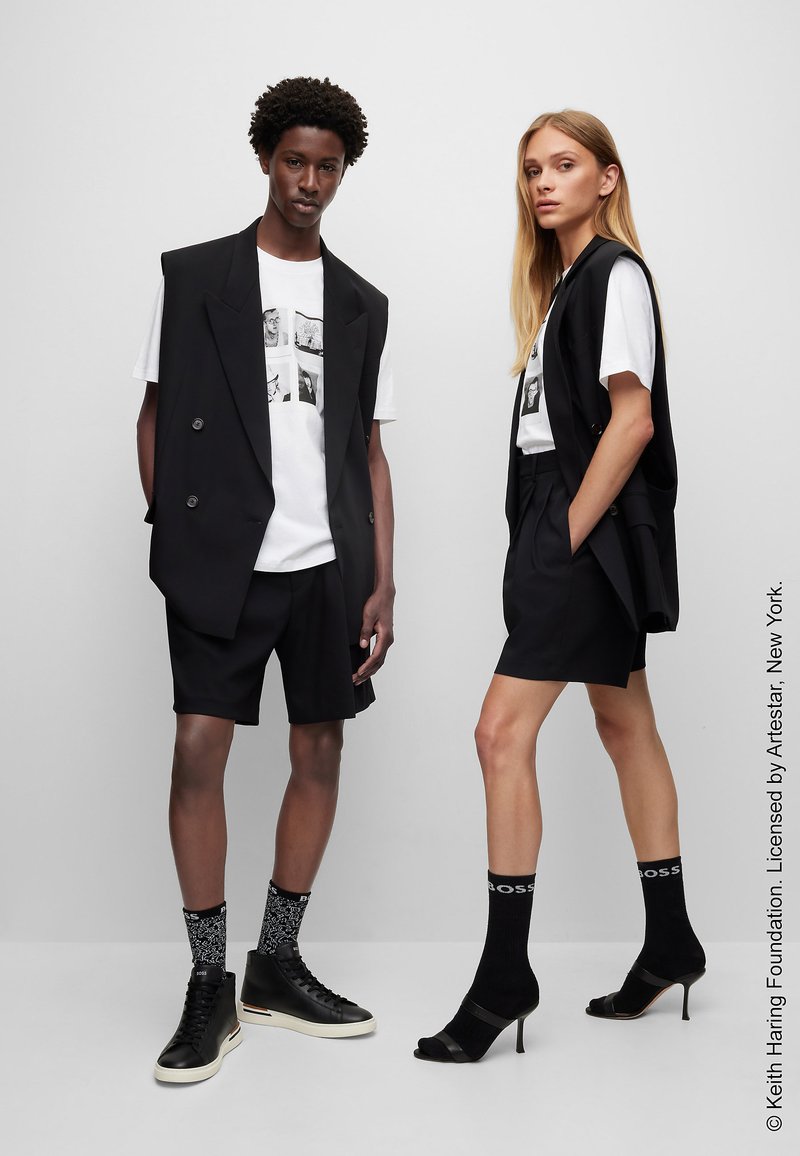 BOSS BOSS X KEITH HARING T_POLA - T-Shirt print - white/weiß - Zalando.at