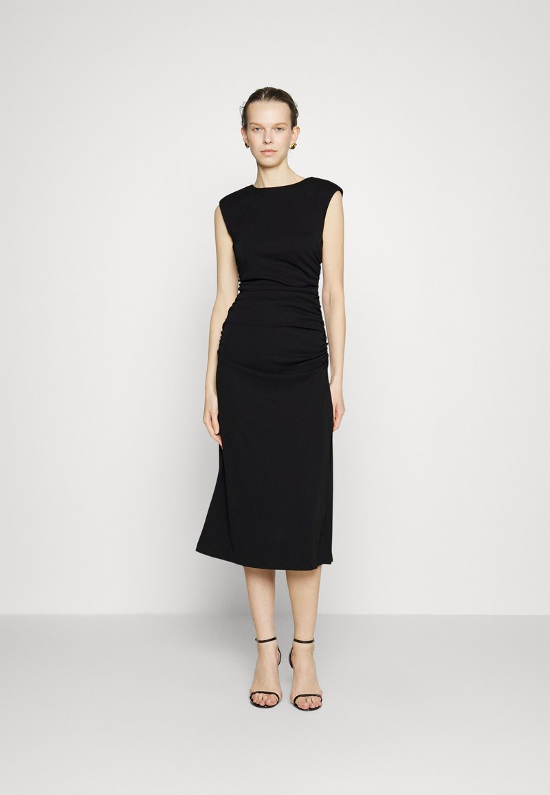 DKNY CRISP RUCH DRESS - Shift dress - black - Zalando.ie