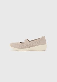 Skechers ARYA - Sabrinas com tira no tornozelo - taupe/cinzento ...