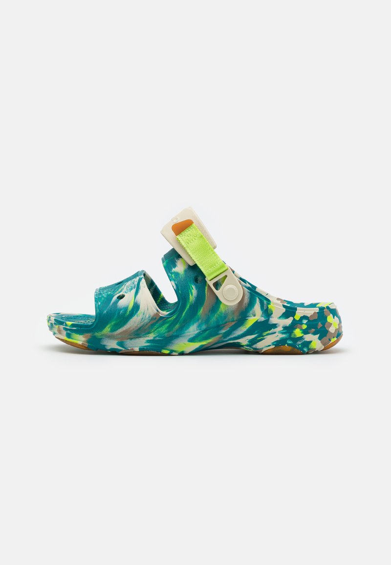 Crocs CLASSIC ALL TERRAIN MARBLED UNISEX - Mules - limeade/multi/multi ...