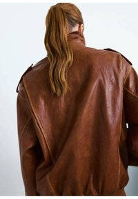 Mango Faux leather jacket - braun/brown - Zalando.ie