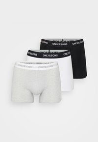 Only & Sons ONSBASIC 3 PACK - Boxer Briefs - light grey melange/white ...
