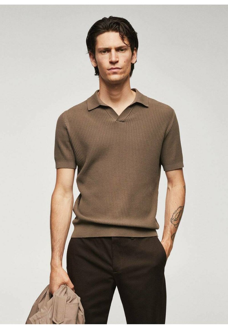 Mango FLUID - Polo shirt - middenbruin/brown - Zalando.ie