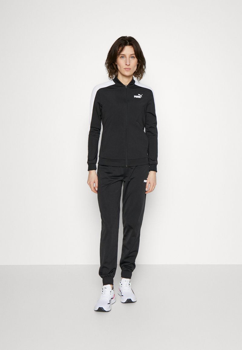 Puma BASEBALL TRICOT SUIT SET - Tracksuit - puma black/black - Zalando