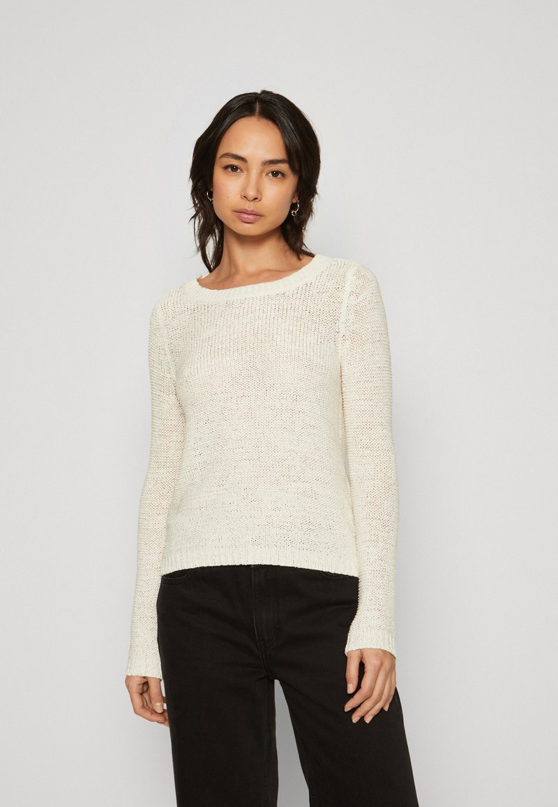 ONLY Petite ONLGEENA PETIT - Pullover - cloud dancer/écru - ZALANDO.FR