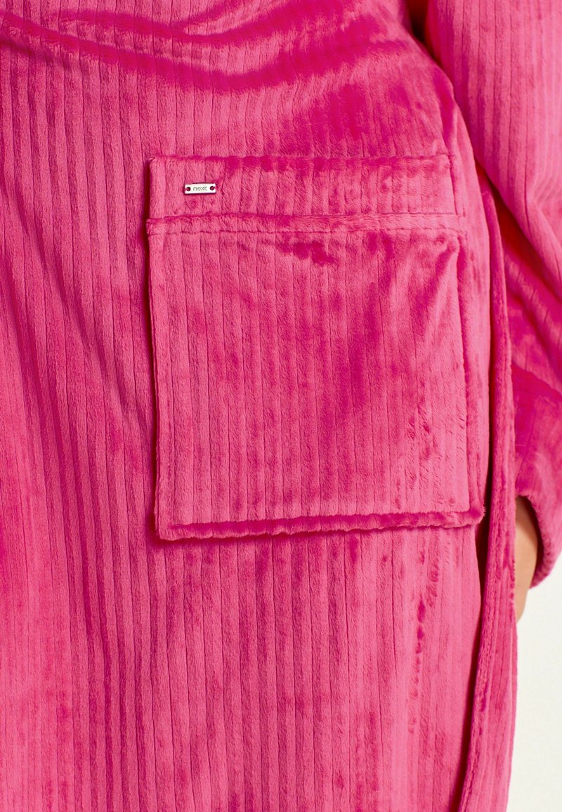 Next SUPERSOFT RIBBED DRESSING GOWN - Peignoir - pink/rose - ZALANDO.FR
