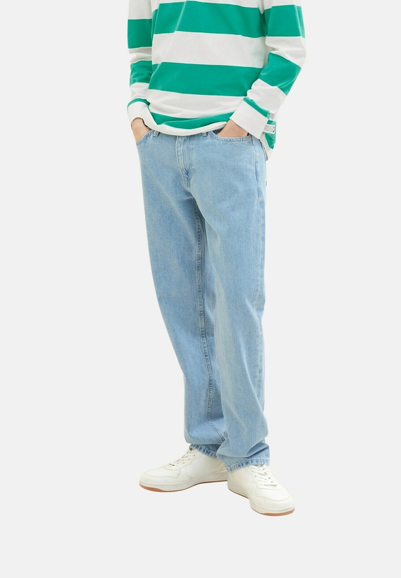 TOM TAILOR DENIM Jean droit - clean bleached blue denim/denim bleu ...