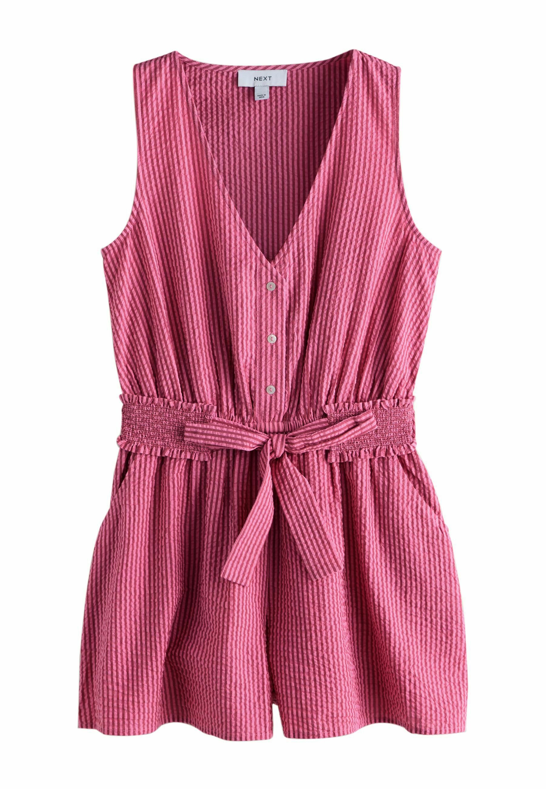 Next REGULAR FIT - BELTED SUMMER PLAYSUIT - Jumpsuit - bright pink red ...