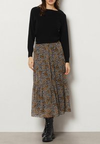 Etam A-Linien-Rock - noir/mehrfarbig - Zalando.de