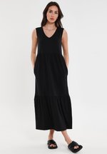 Threadbare BYERS TIERED - Robe en jersey - black/noir - ZALANDO.FR