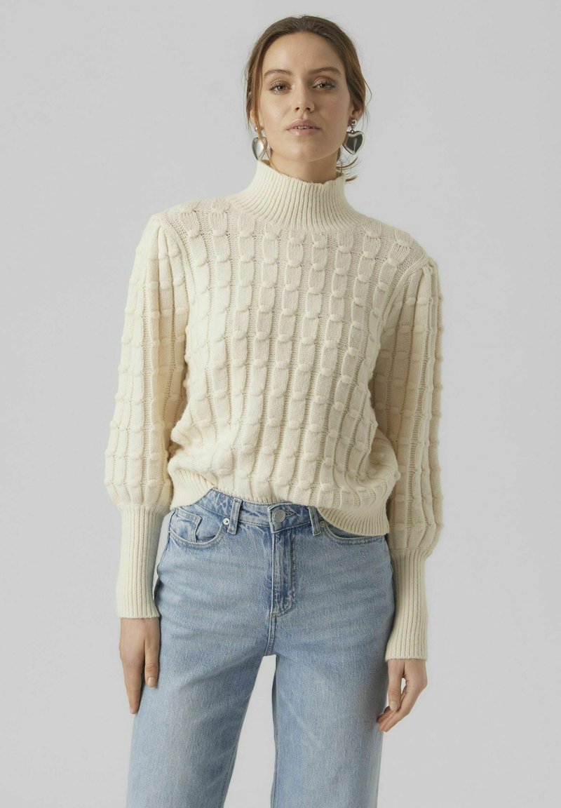 Vero Moda ESTHER - Jumper - birch/beige - Zalando