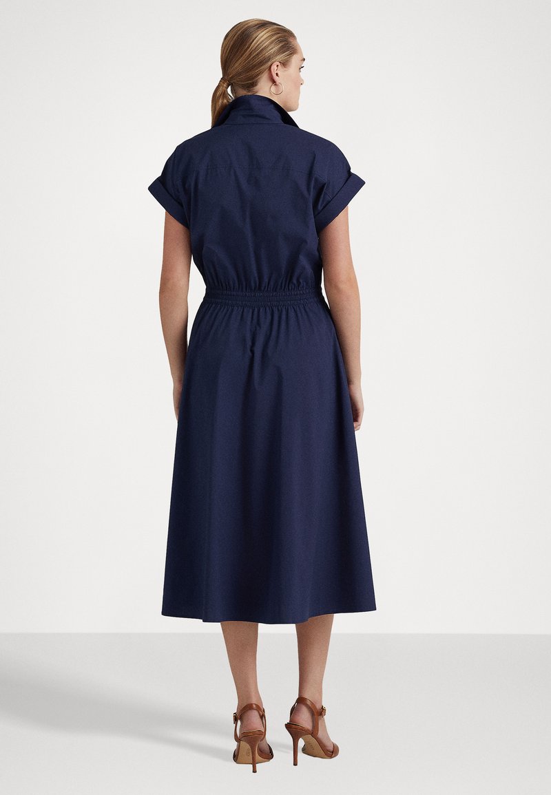 Lauren Ralph Lauren ESTEE SHORT SLEEVE DAY DRESS - Blusenkleid - french navy/dunkelblau - Zalando.ch