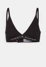 Tommy Hilfiger UNLINED TRIANGLE - Triangle bra - black - Zalando