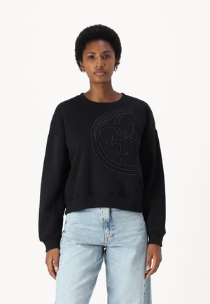 Guess SCRIPT - Sweater - jet black/zwart - Zalando.nl