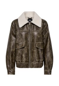 ONLY ONLINGRID - Jakna od umjetne kože - chocolate martini detail ...