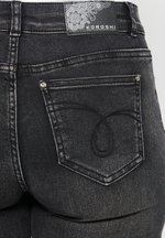 Koroshi PIRATE - Jeans Slim Fit - denim black denim/black denim ...