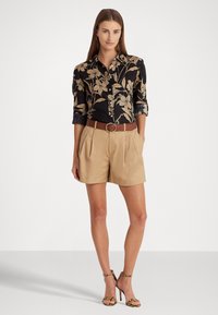 Lauren Ralph Lauren Petite KARRIE LONG SLEEVE BUTTON FRONT SHIRT ...