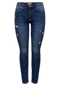 ONLY ONLDAISY REG - Jeans Skinny Fit - dark blue denim/dark-blue denim ...