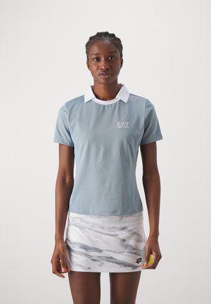 EA7 Emporio Armani Polo shirt - navy blue/dark blue - Zalando.co.uk
