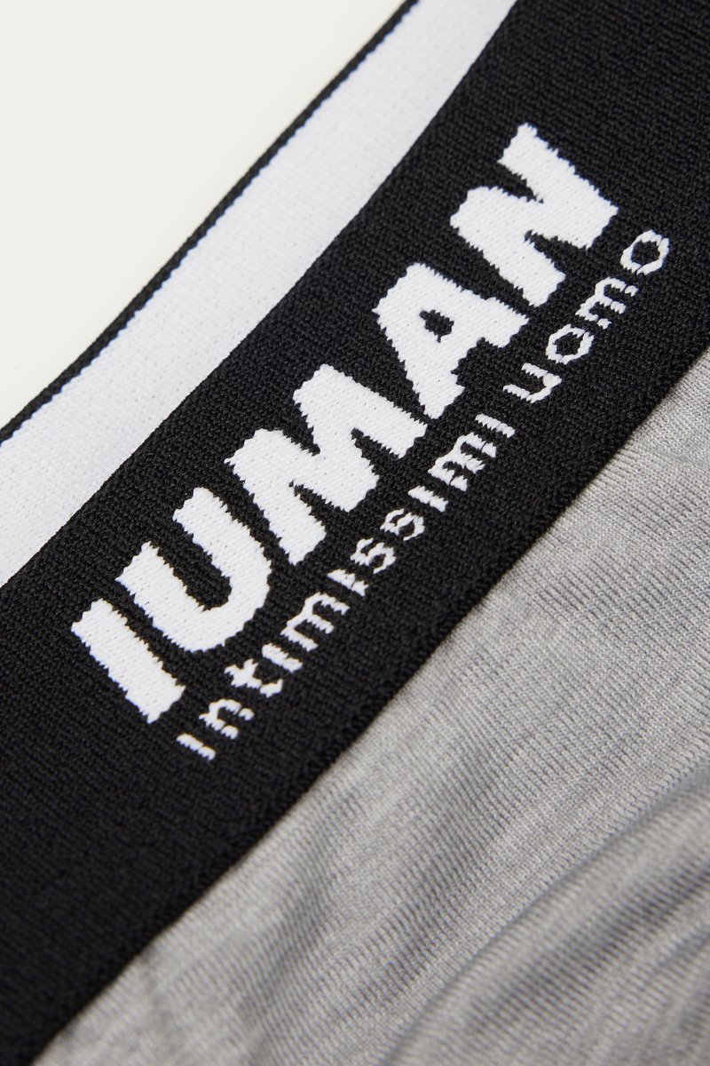IUMAN Intimissimi Uomo G-STRING WITH LOGO - Tanga - pale grey/lysegrå ...