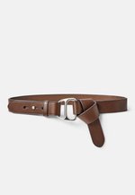 Lauren Ralph Lauren LEATHER TIE OFF BELT - Cinturón - dark mahogany ...