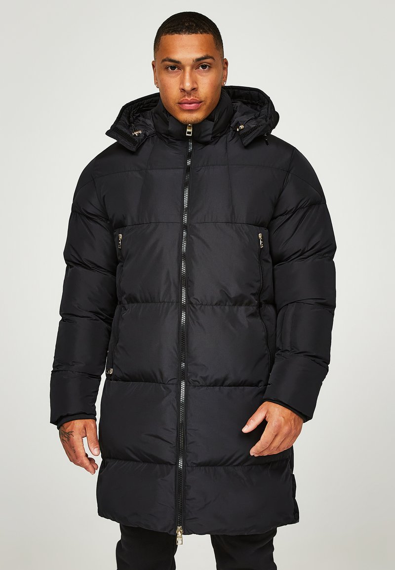 Glorious Gangsta MASSIMO LONG PUFFER JACKET - Zimski plašč - jet black/črna - Zalando.si