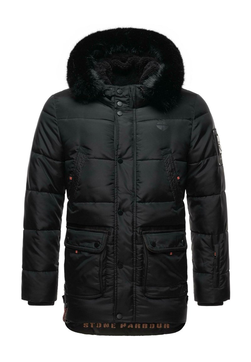 STONE HARBOUR MIRONOO - Winter coat - black - Zalando.ie