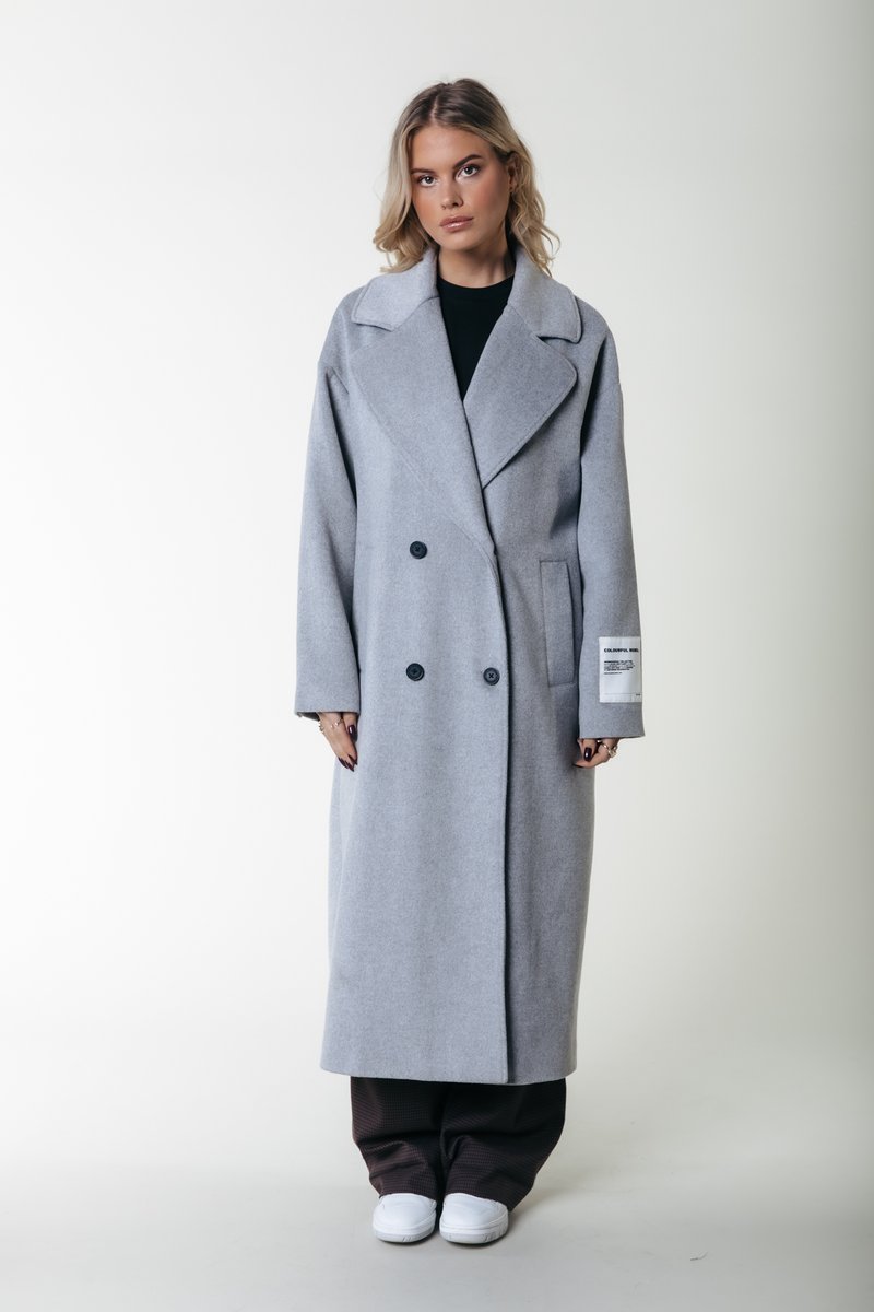 Colourful Rebel ZANIA - Klassikaline mantel - light grey melange/hall ...