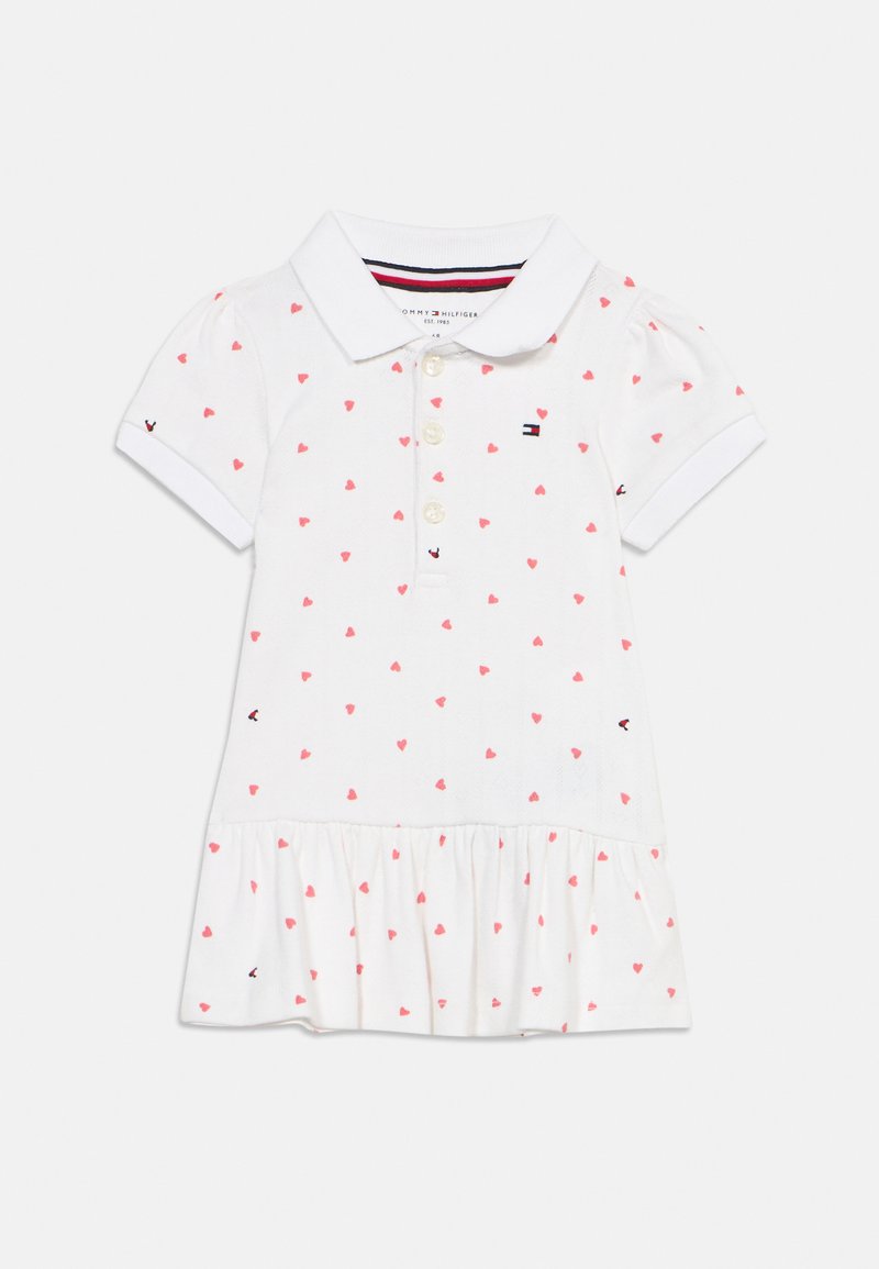 Tommy Hilfiger HEART PRINT POINTELLE POLO DRESS - Žerzejové šaty ...