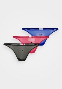 Tommy Jeans 3 PACK - String - rose/black/ultra blue/rose - ZALANDO.FR