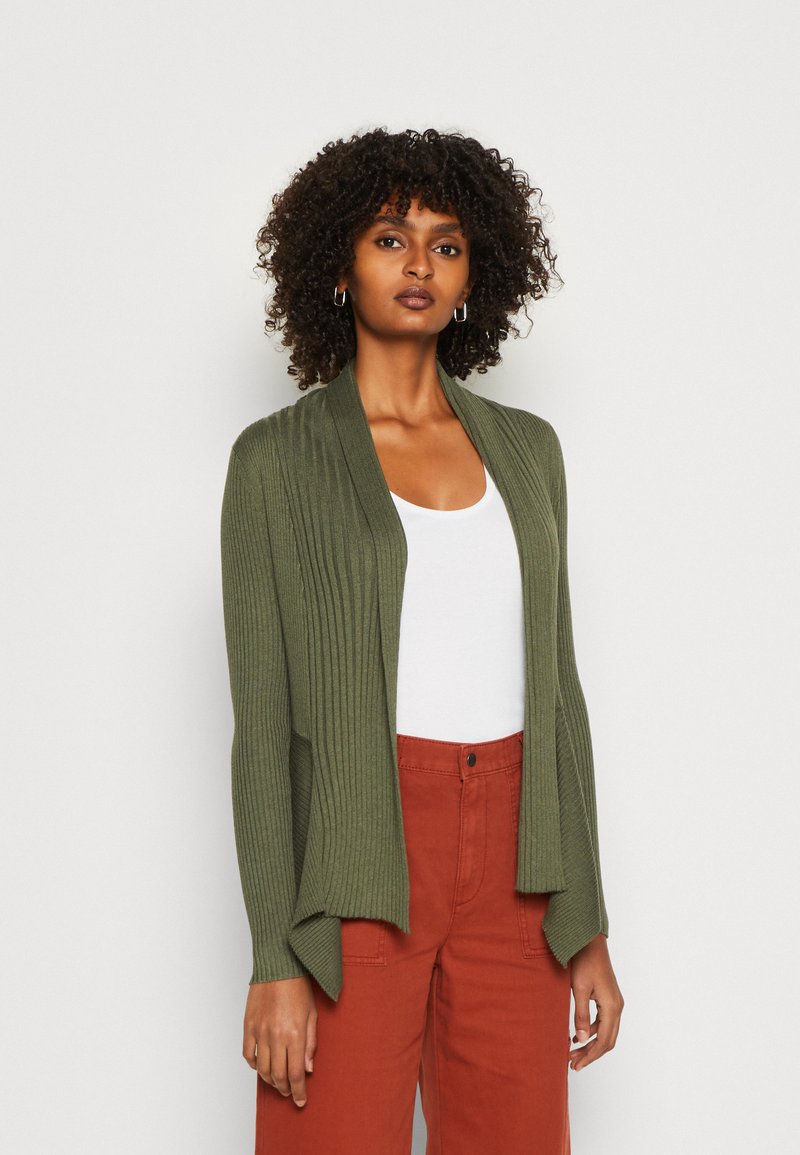 Esprit CARDIGAN - Chaqueta de punto - khaki green/caqui - Zalando.es