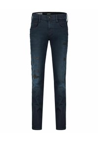 Replay ANBASS HYPERFLEX - Jeans Slim Fit - darkblue/dark-blue denim ...