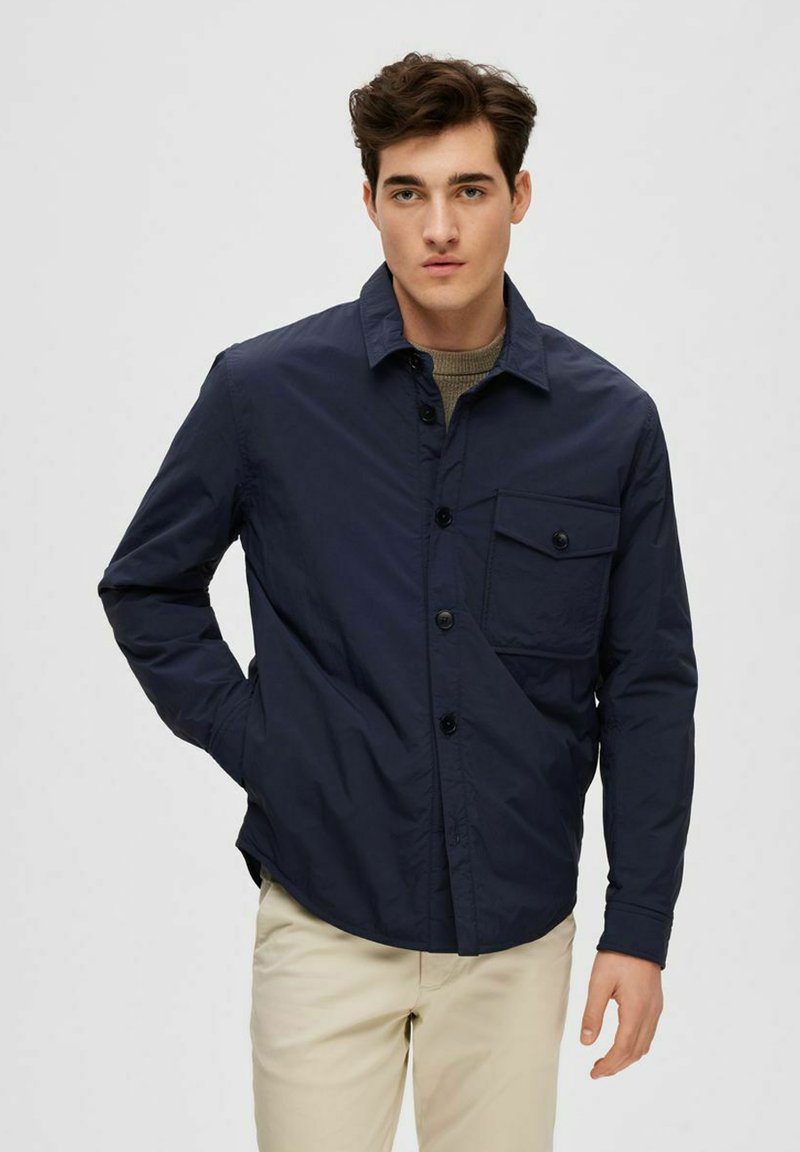 Selected Homme Chaqueta de entretiempo - sky captain/azul marino ...
