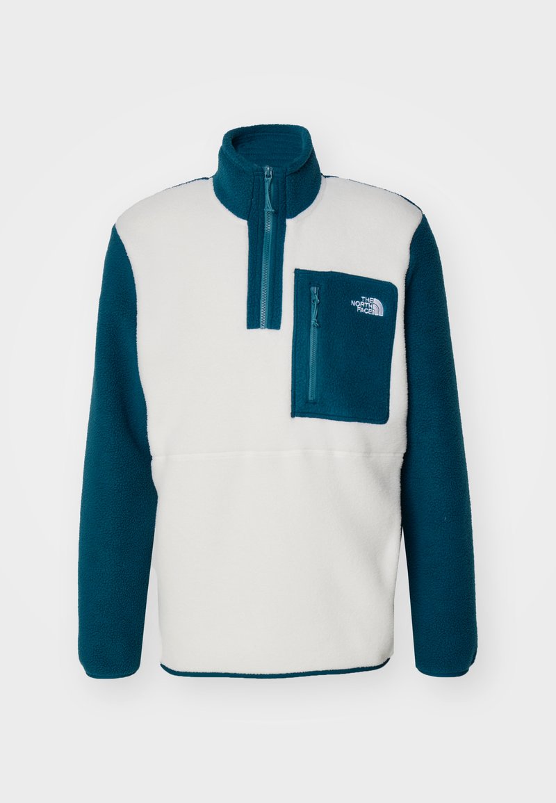 The North Face YUMIORI ZIP - Sweat polaire - white dune/midnight petrol ...