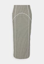 Gestuz PIPPA MIDI SKIRT - Kokerrok - houndstooth blacknwhite ...