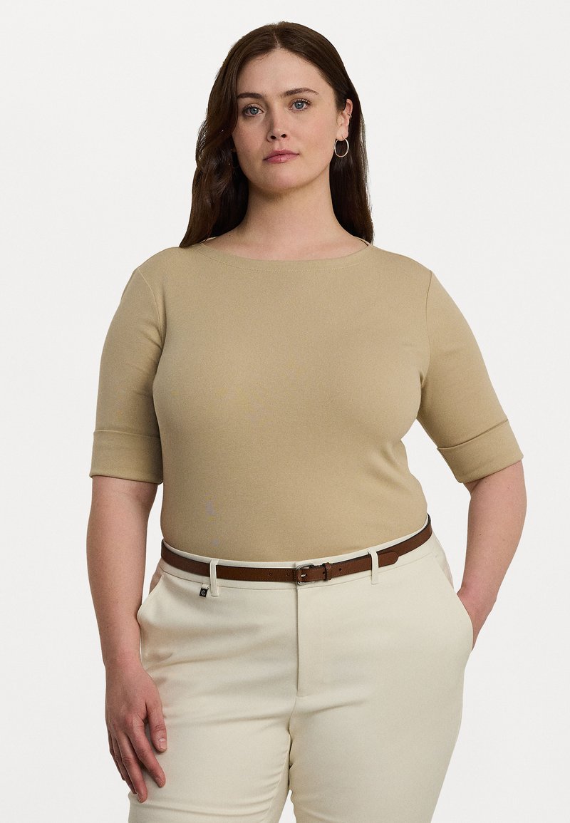 Lauren Ralph Lauren Woman STRETCH COTTON BOATNECK TEE - T-shirts basic ...