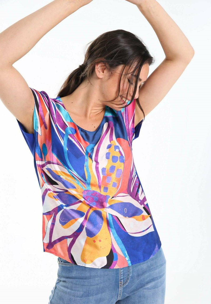 Cassis Print T-shirt - blue bic/blue - Zalando.de