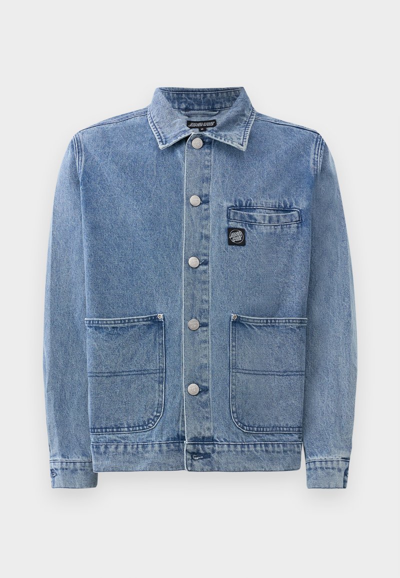 Santa Cruz RAILROAD JACKET UNISEX - Denim jacket - mid blue/blue ...