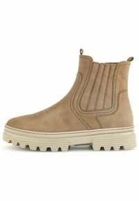 Gabor Platform ankle boots - wood micro/dark brown - Zalando